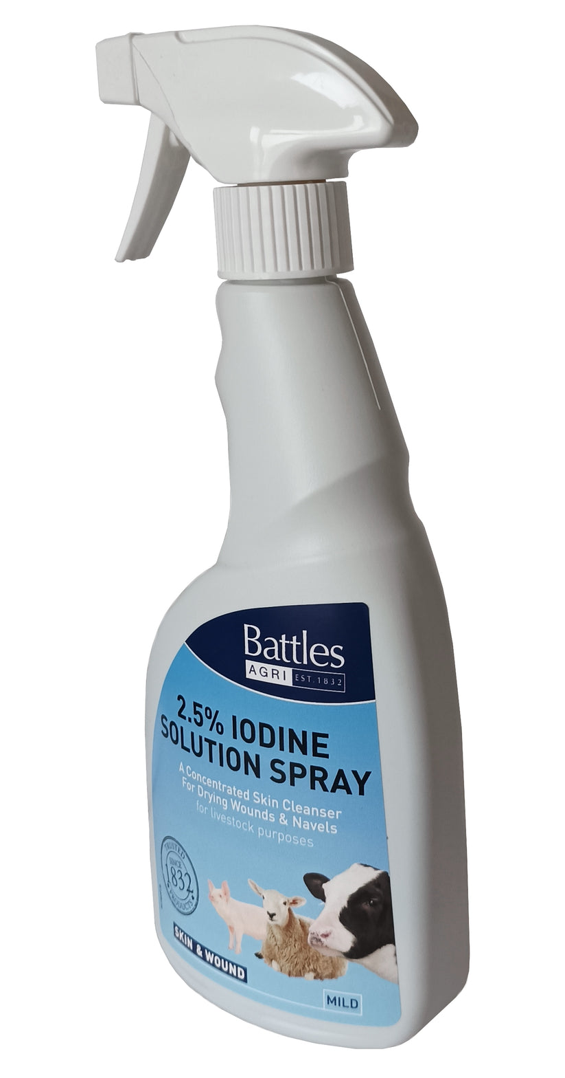 Battles - 2.5% Iodine Solution Spray | Animal Care - Buy Online SPR ...