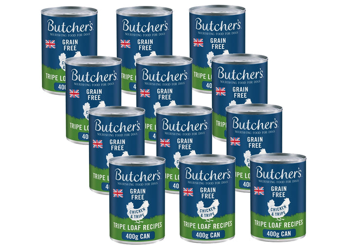 Butchers - Chicken & Tripe (12 x 400g Cans) - Buy Online SPR Centre UK