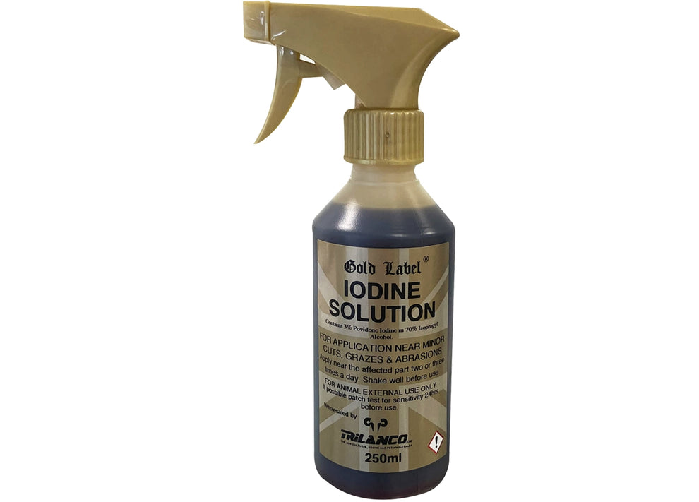 Gold Label - Iodine Solution 250ml - Buy Online SPR Centre UK