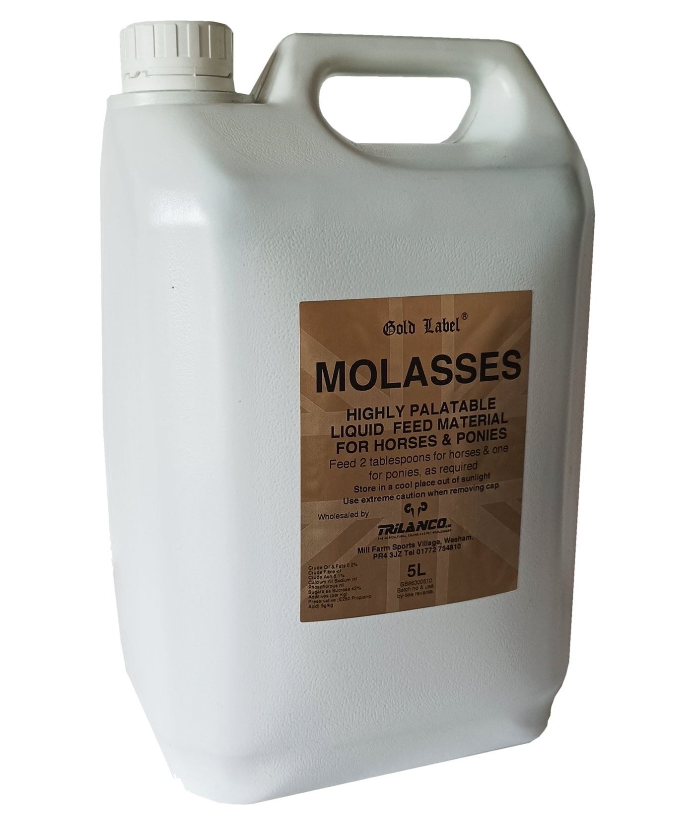 Gold Label - Molasses | Horse Care Supplement - Buy Online SPR Centre UK
