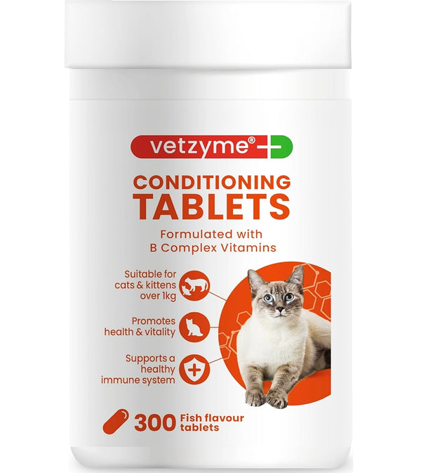 Vetzyme - Conditioning Tablets for Cats - Buy Online SPR Centre UK