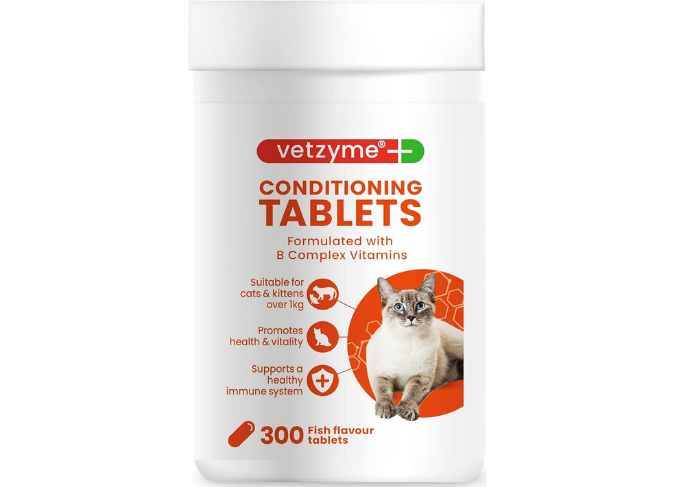 Vetzyme - Conditioning Tablets for Cats - Buy Online SPR Centre UK