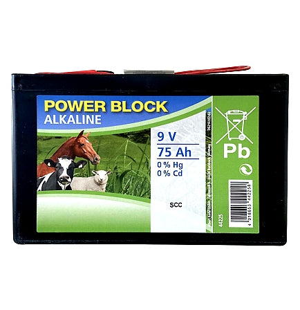 Corral - Power Block Energiser Battery (9 volt, 75Ah, alkaline Battery ...